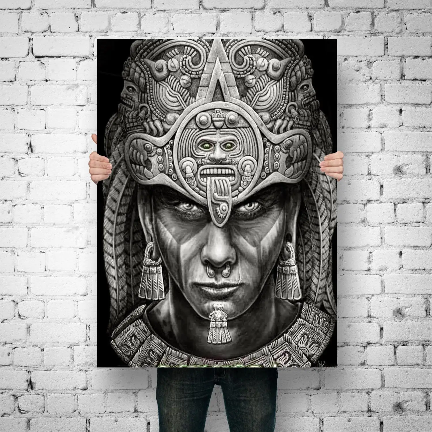 Aztec Warrior Graffiti