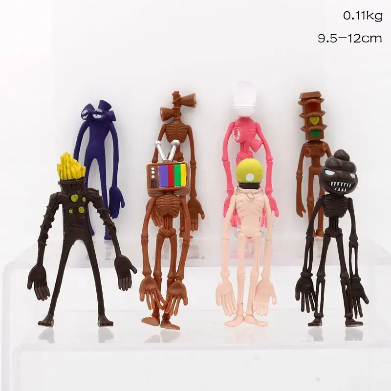 8pcs/set Siren Head PVC Toy Action Figures 11cm Sirenhead Figure Horror ...