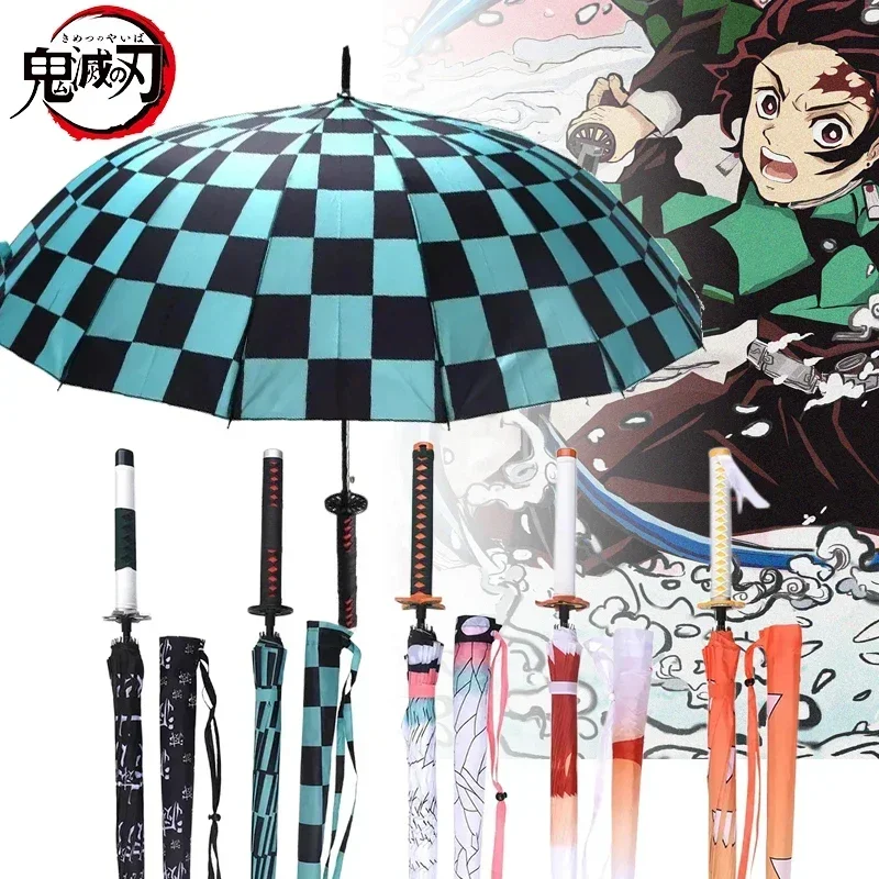 Demon-Slayer-Tanjirou-Katana-Umbrella-Long-Windproof-Parasol-Kimetsu-No ...