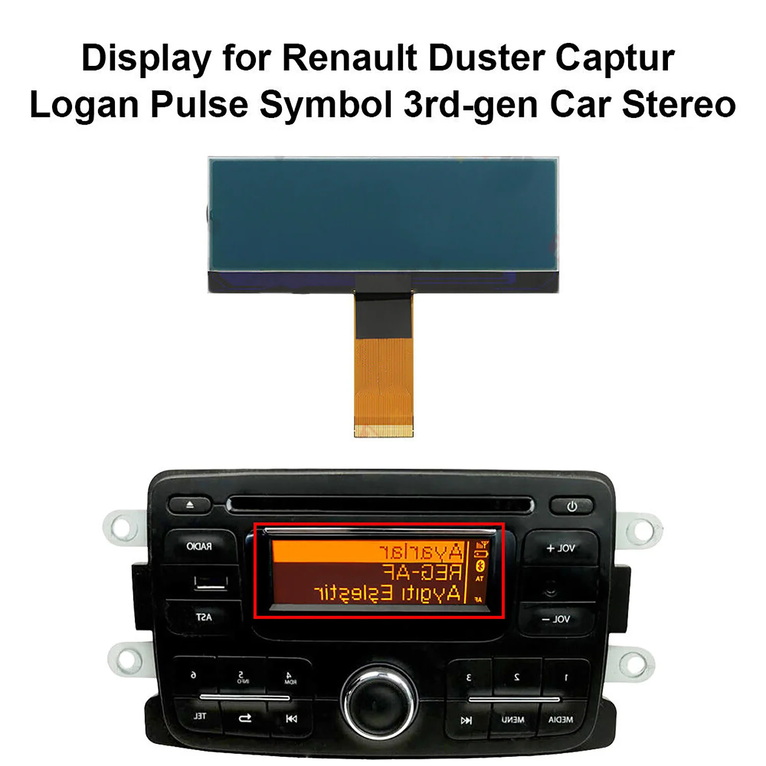 1pc LCD Display Car Radio Stereo AGC-1220RF-A AGC-0060RF-A Fits For ...