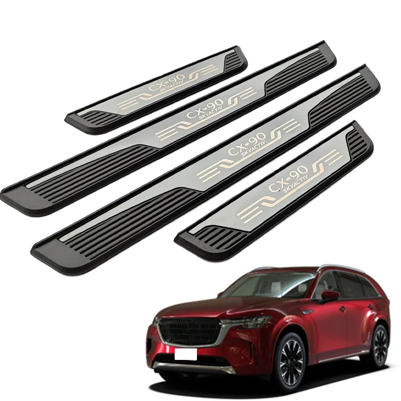 For Mazda CX90 CX-90 2023 2024 Scuff Plate Protector Auto Stickers ...