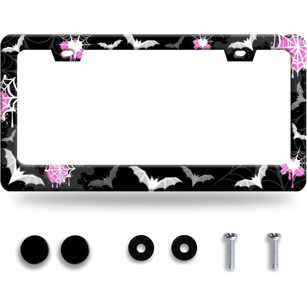 Bat Spider Web License Plate Frame Gothic License Plate Frames Car ...