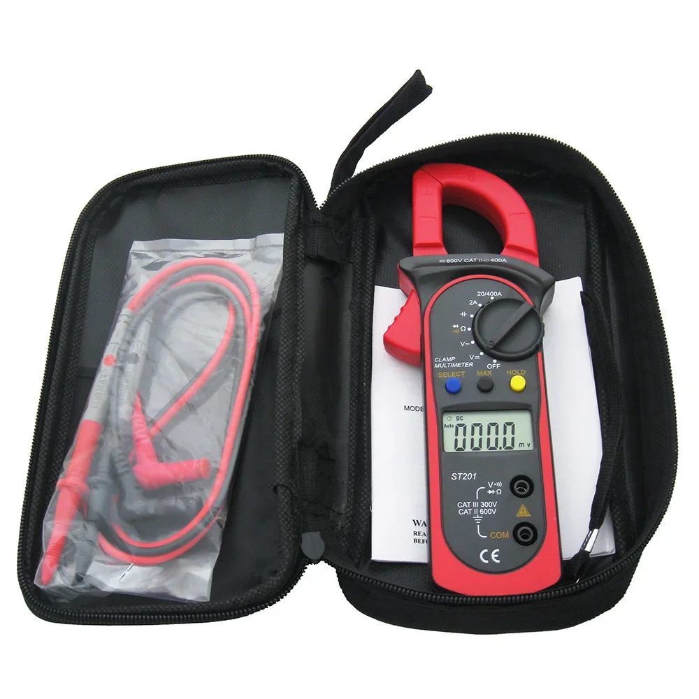 ST201-Digital-Clamp-Multimeter-Transistor-Capacitor-Tester-Automotive ...