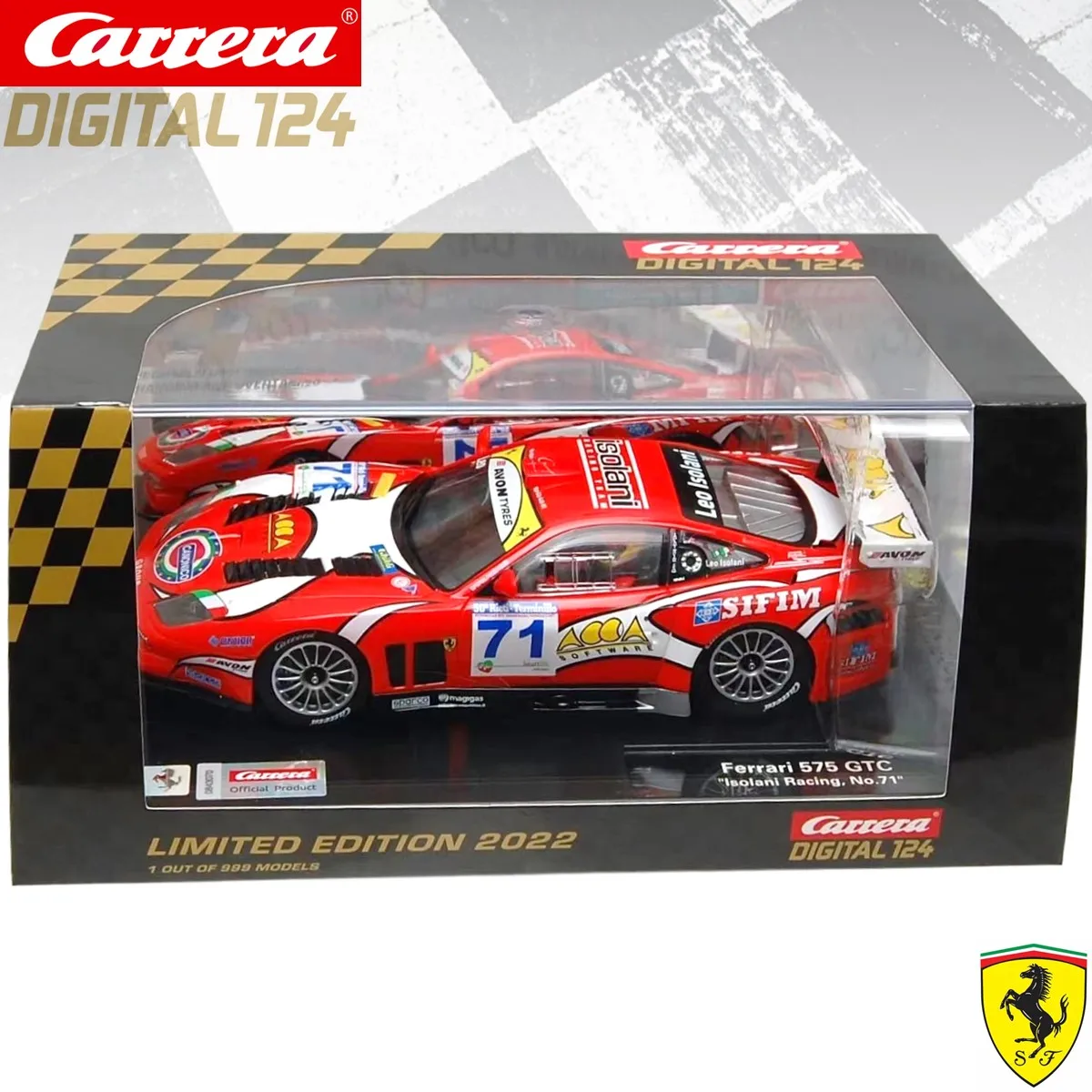 Carrera-Slot-Car-Digital124-23940-Ferrari-575-GTC-Isolani-Racing-No-71 ...