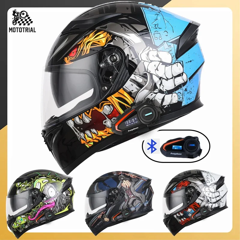 Dual-Lens-Casco-Moto-Helmet-with-Bluetooth-Motorcycle-Helmet-For-Men ...