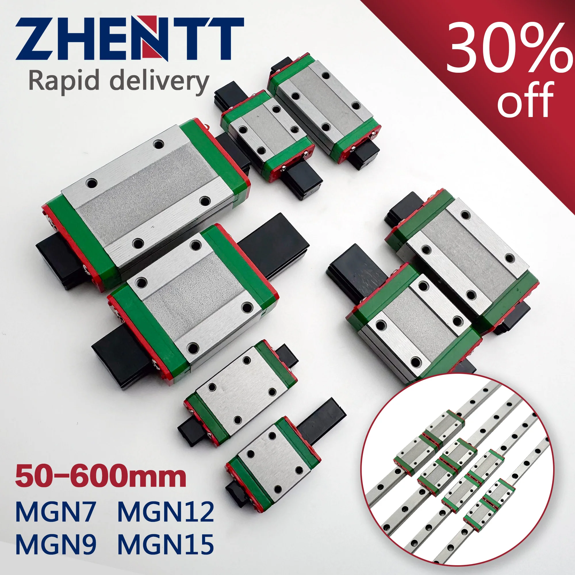 miniature-linear-rail-slide-1pc-linear-guide-1pc-carriage-MGN12-MGN15 ...