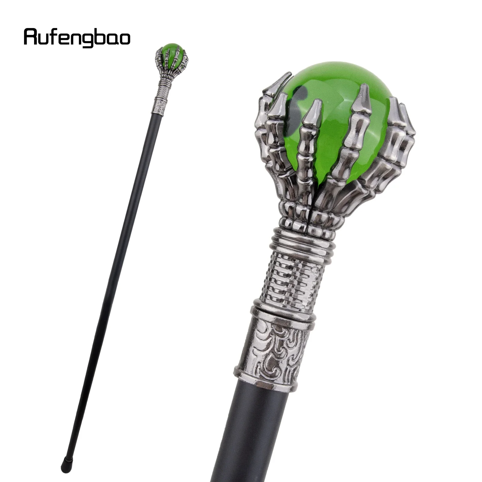 Green Glass Ball Single Joint Fashion Walking Stick Decorative Vampire ...