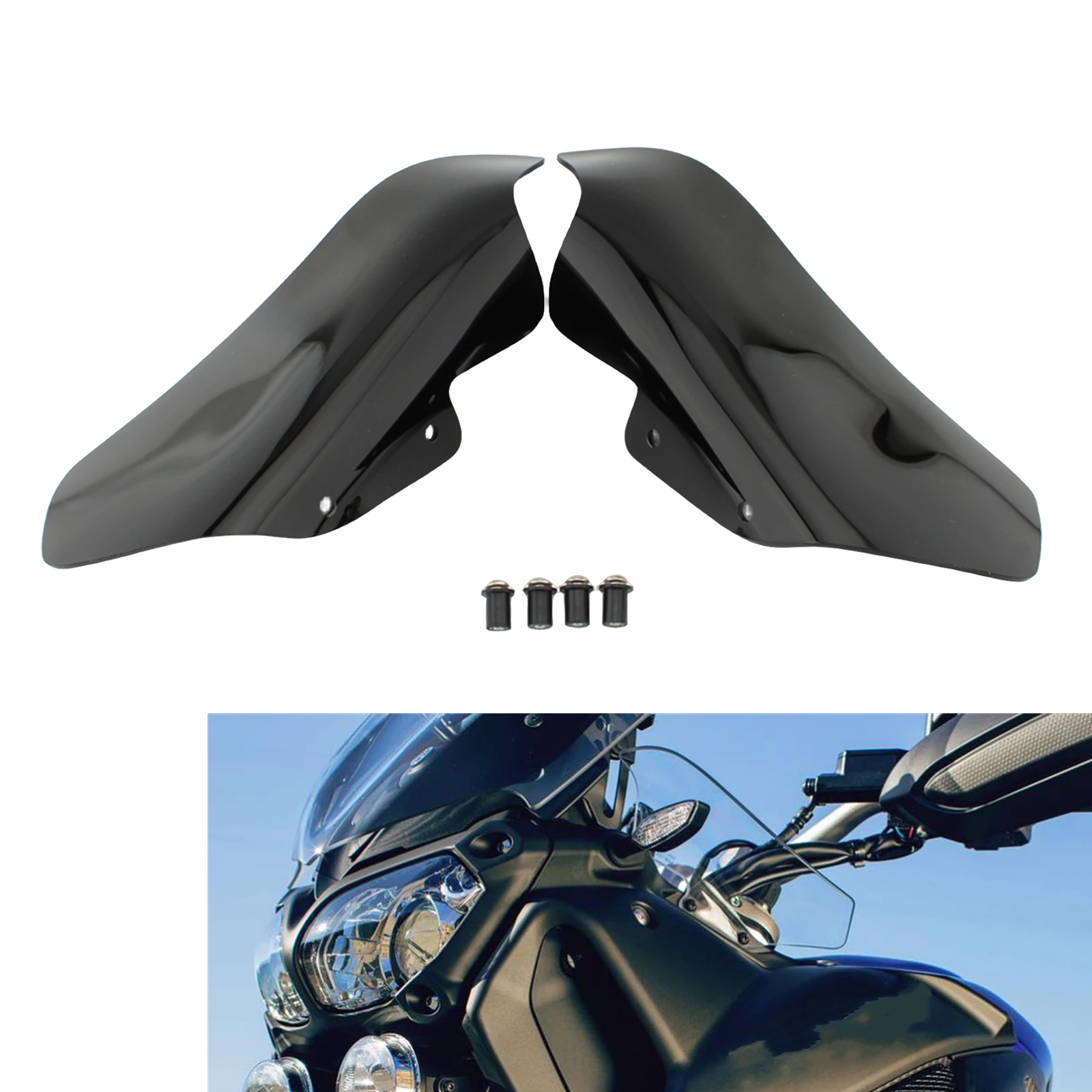 For-Yamaha-XT1200Z-2014-2022-Motorcycle-Windshield-Side-Wind-Deflectors ...