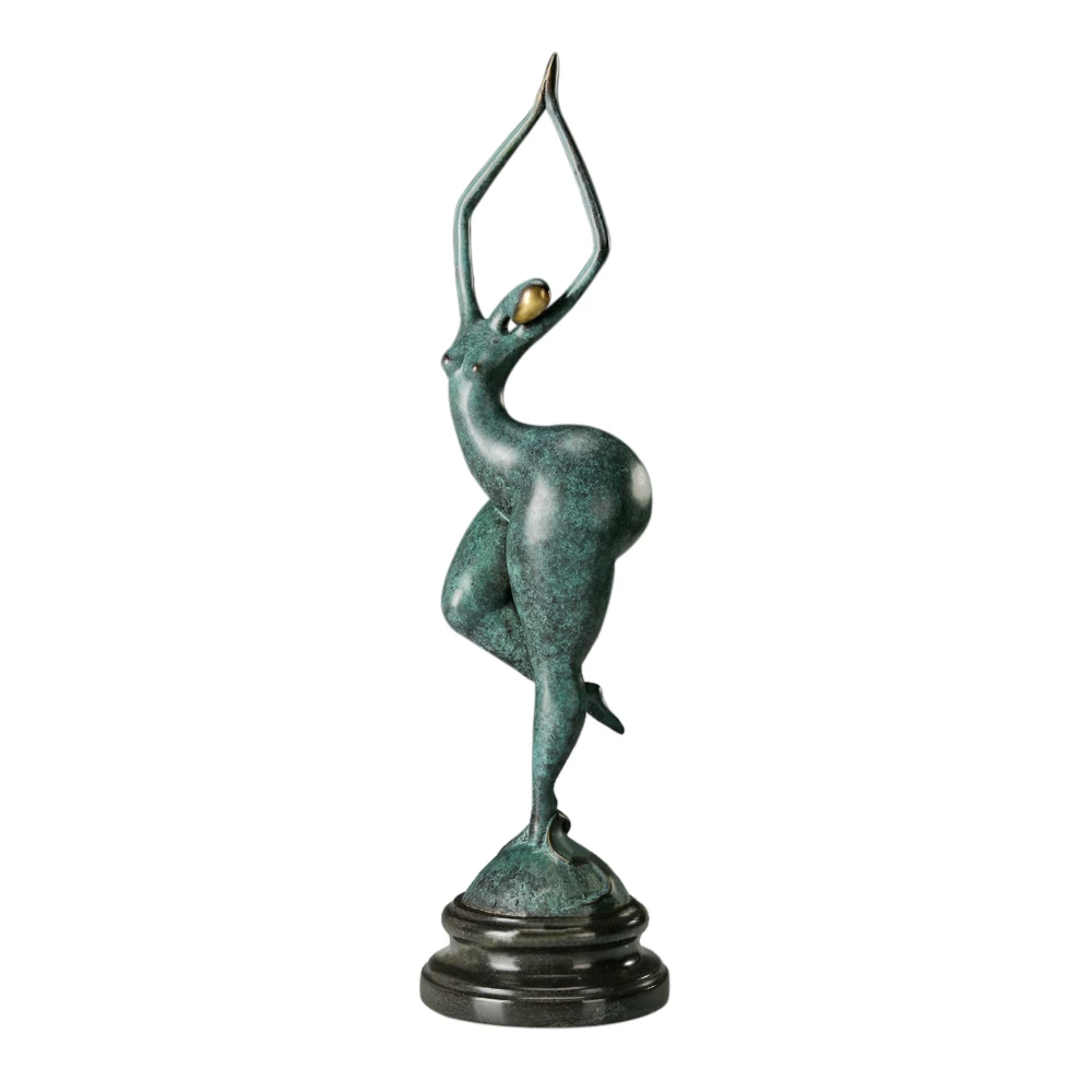 ATLIE Bronze Gymnastics Sport Woman Statue Abstract Sculpture Art Home ...