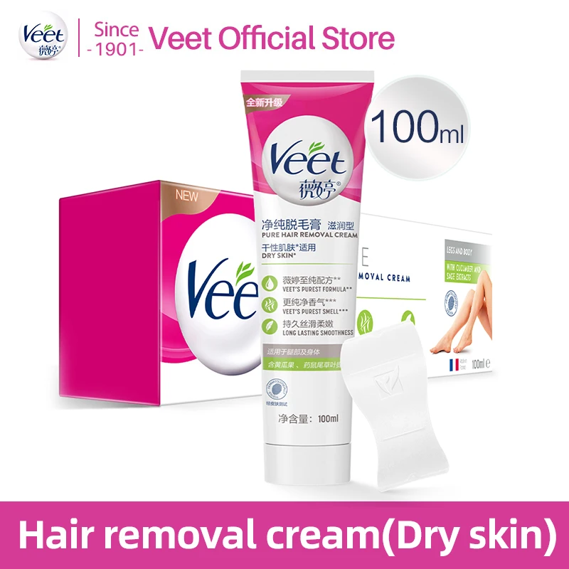 Veet-Pure-Hair-Removal-Cream-100g-Painless-Hair-Remover-Body-Care ...