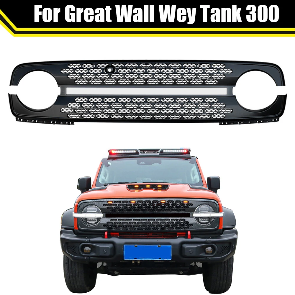 ABS-Black-Front-Bumper-Grill-Car-Grille-Radiator-Grid-Off-Road-Grills ...