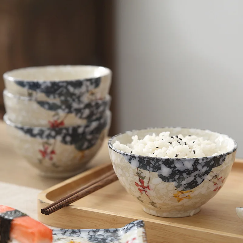 Japanese-style-Snow-Glazed-Ceramic-Hotel-Tableware-Home-Rice-Bowl-Soup ...