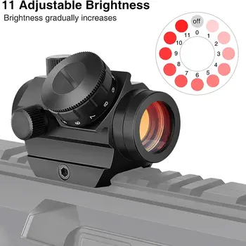 2MOA Red Dot Sight 1x20mm Reflex Sight Waterproof & Shockproof & Fog ...