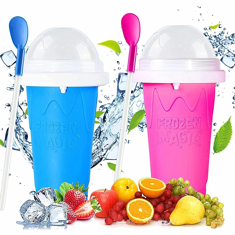 Siliconen-Zelfgemaakte-Smoothie-Cup-Slushy-Cup-Zomer-Dorst-Lessend-Ijs ...