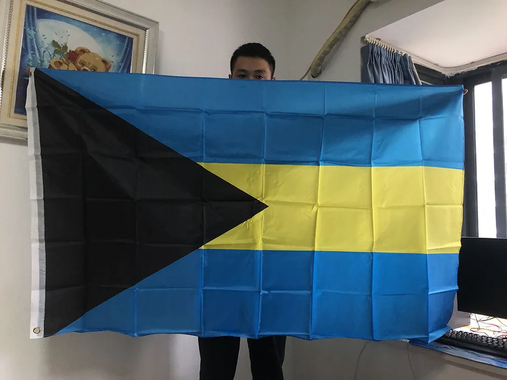 SKY FLAG Bahamas Flag 90x150cm 3ft x 5ft Hanging double side Polyester ...