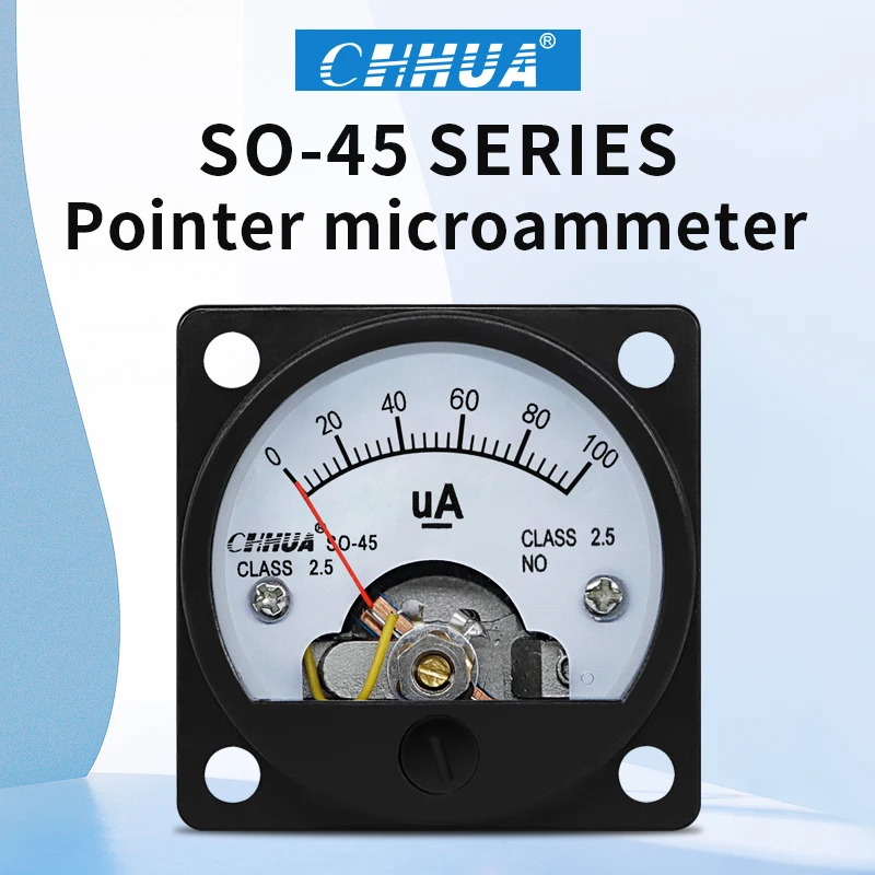 CHHUA-SO-45-uA-Ammeter-Analog-Pointer-Microammeter ...
