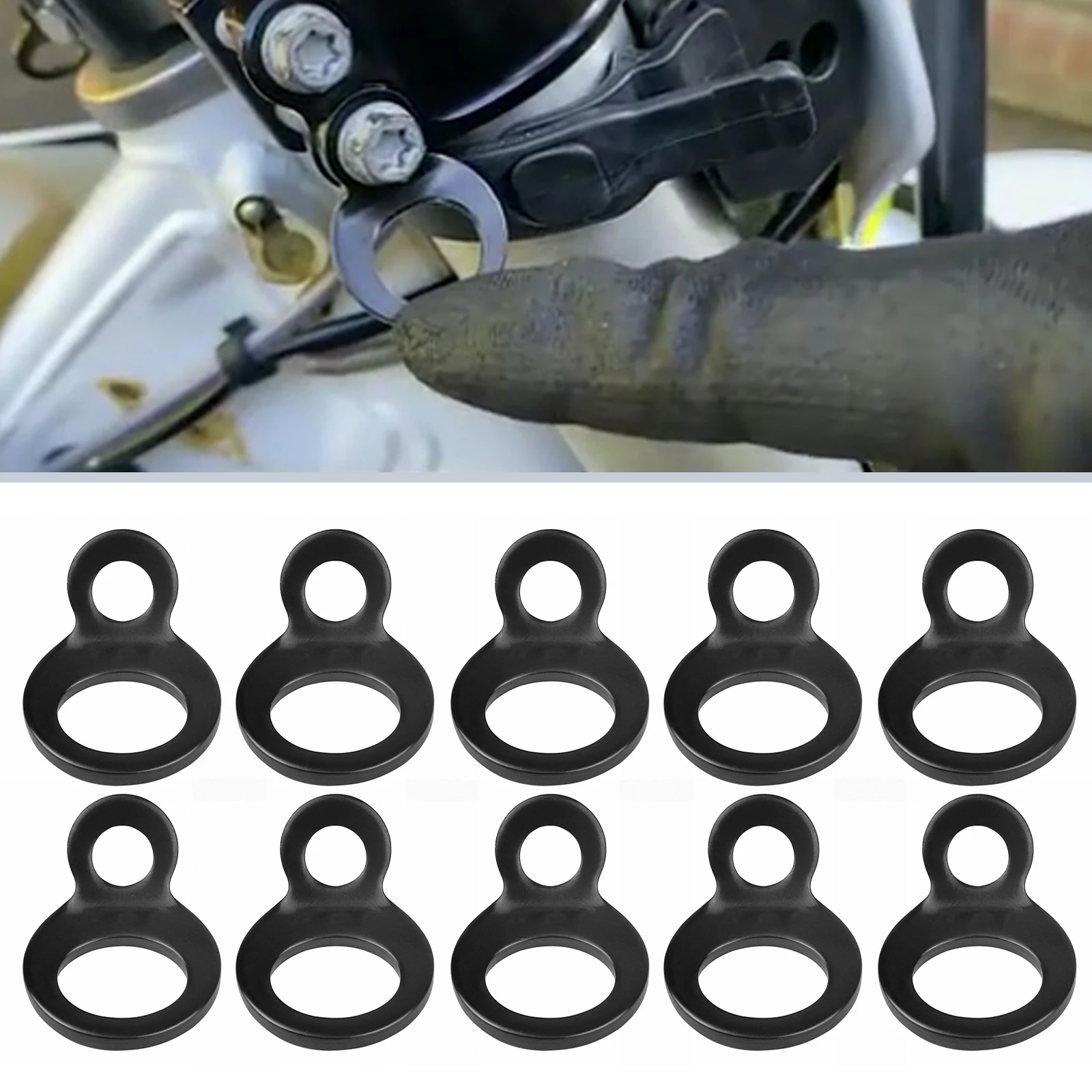 10 stücke Binden Gurt Ringe für Motorrad Dirt Bike ATV UTV Befestigen ...