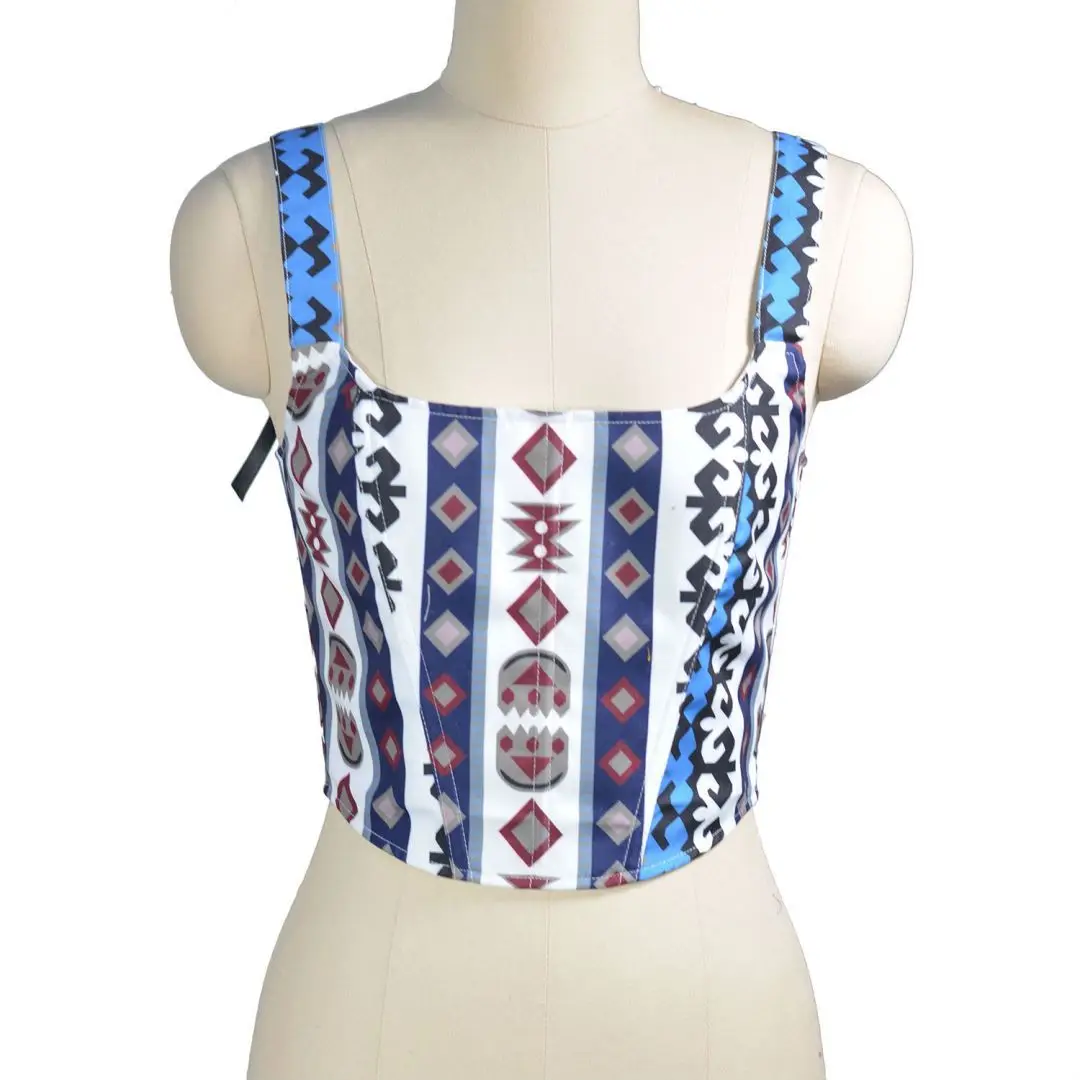 Ethnic-Wind-Queen-Strap-Chest-Suspender-Solid-Color-Fishbone-Chest ...
