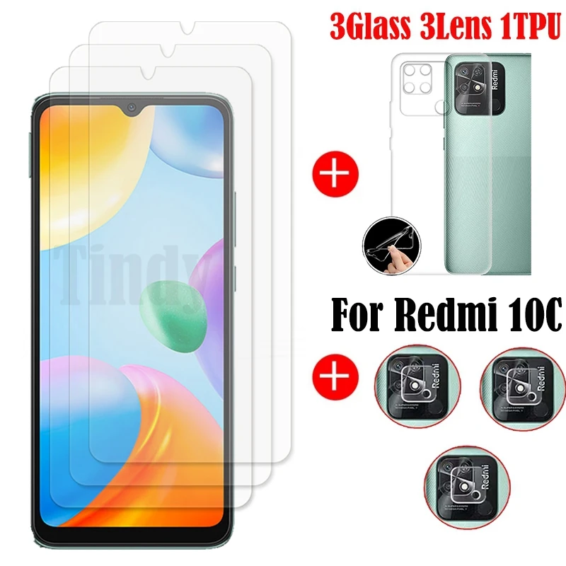 Full-Glue-Tempered-Glass-For-Xiaomi-Redmi-10C-Screen-Protector-Glass ...