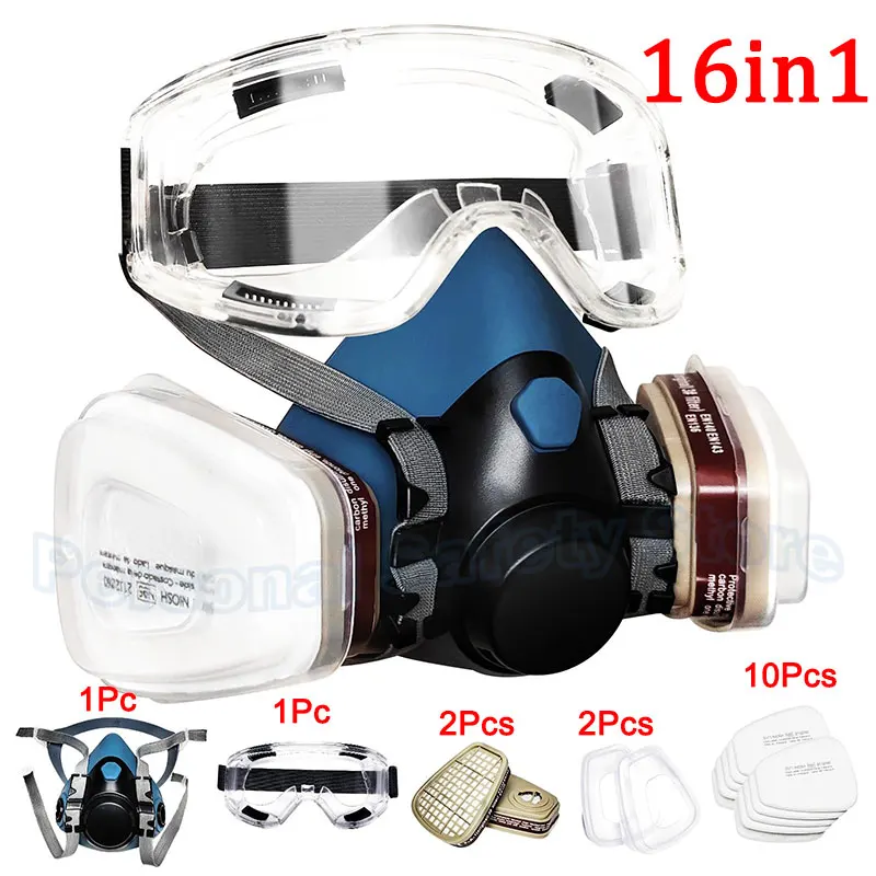 18in1-7503-Respirator-Mask-Protective-Mask-Industry-Painting-Spray-Dust ...