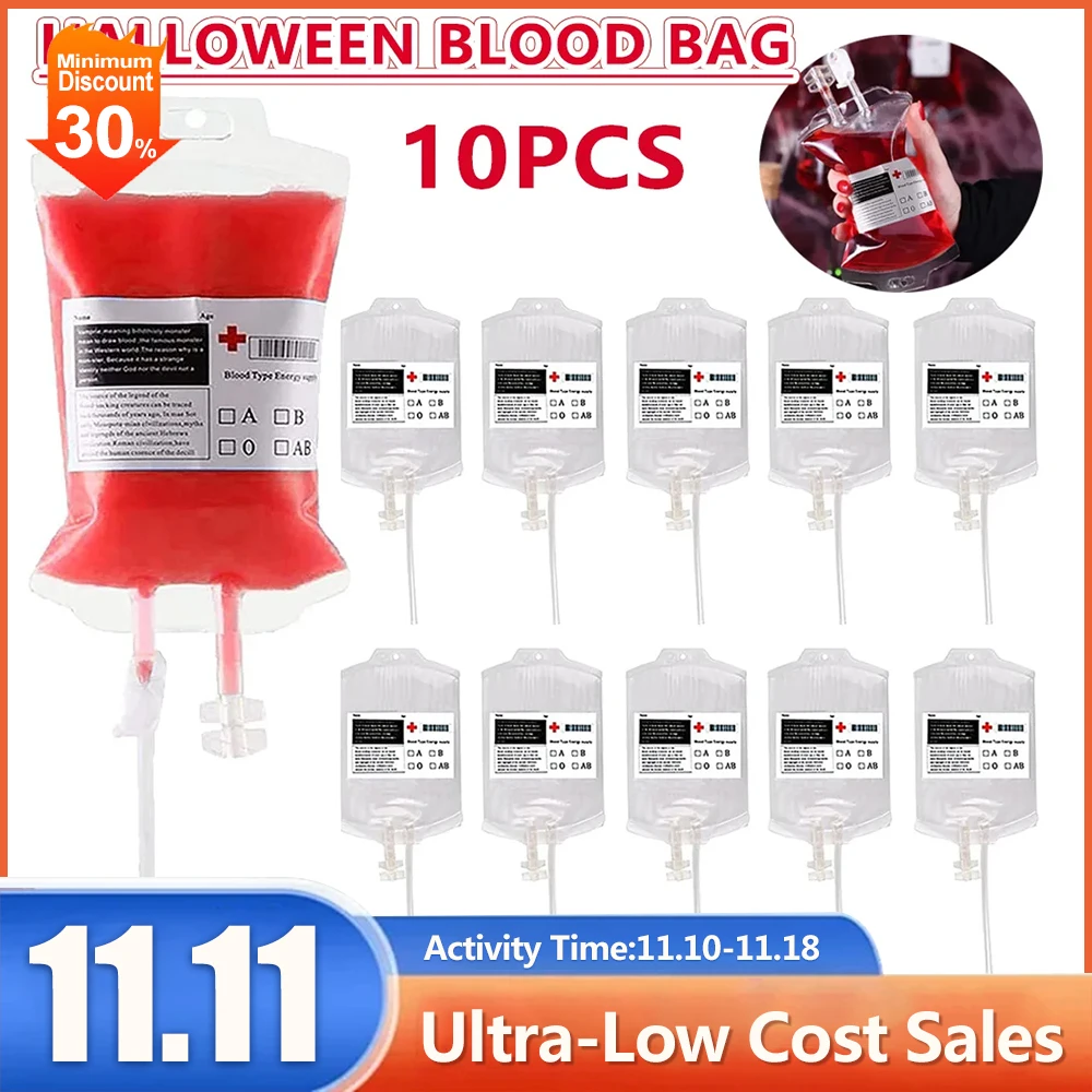10PCS-350ML-Blood-Energy-Drink-Bags-Halloween-Vampire-Cosplay-Props ...