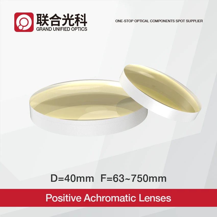 Diameter 40mm Achromatic Doublet Lens Ar Coated 400-700nm - Lenses ...