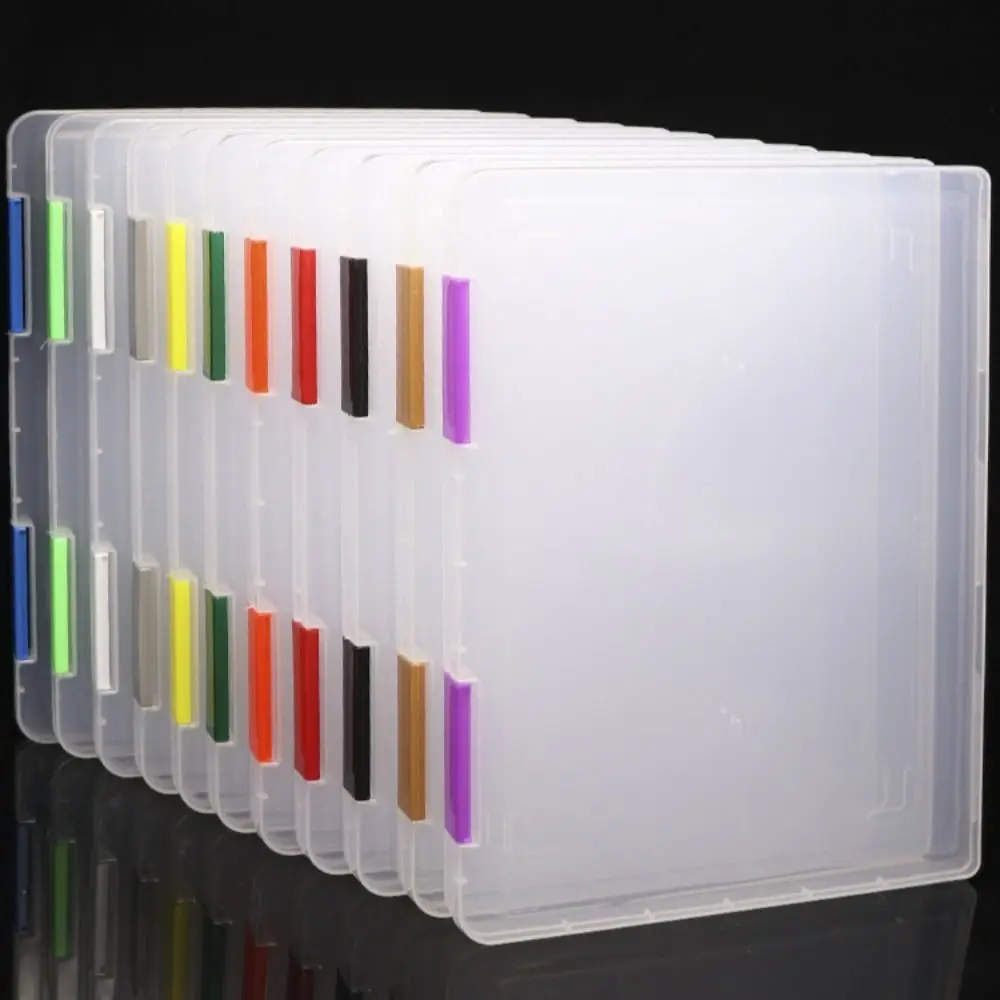 A4-File-Holder-Transparent-Dustproof-File-Sorting-Storage-Box-Portable ...