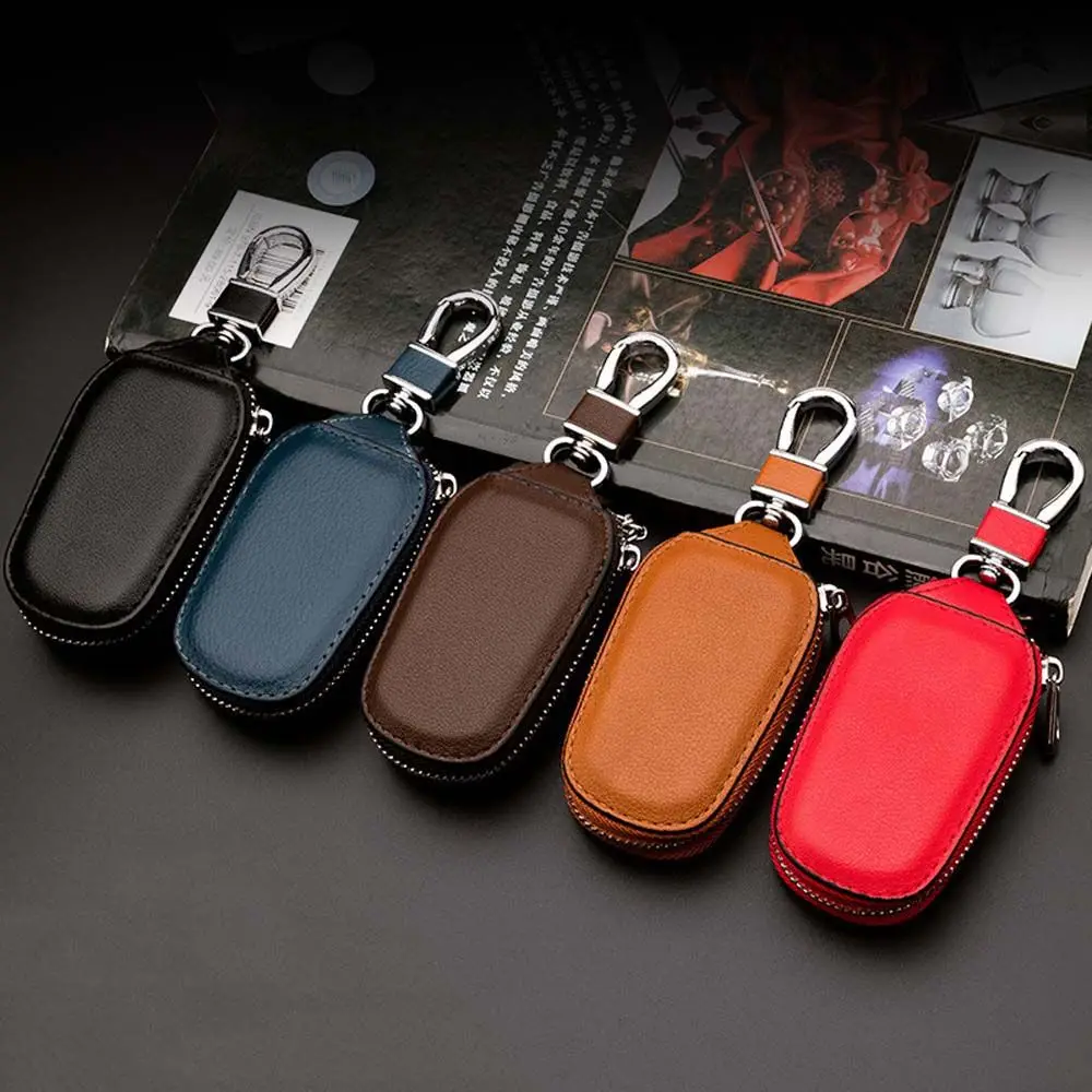Multifunction-PU-Leather-Keychain-Keychain-Covers-Key-Bag-Case-Zipper ...