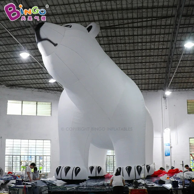 Christmas Polar Bear For Advertising Event Decoration Outdoor Giant 6m ...