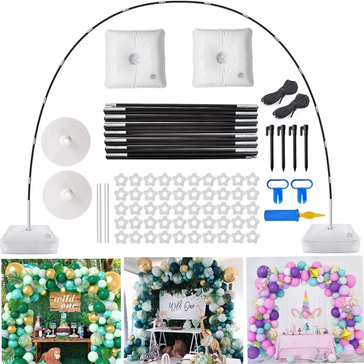 Balloon-Arch-Kit-Frame-Circle-Arch-For-Balloon-Stand-Holder-Support-Bow ...