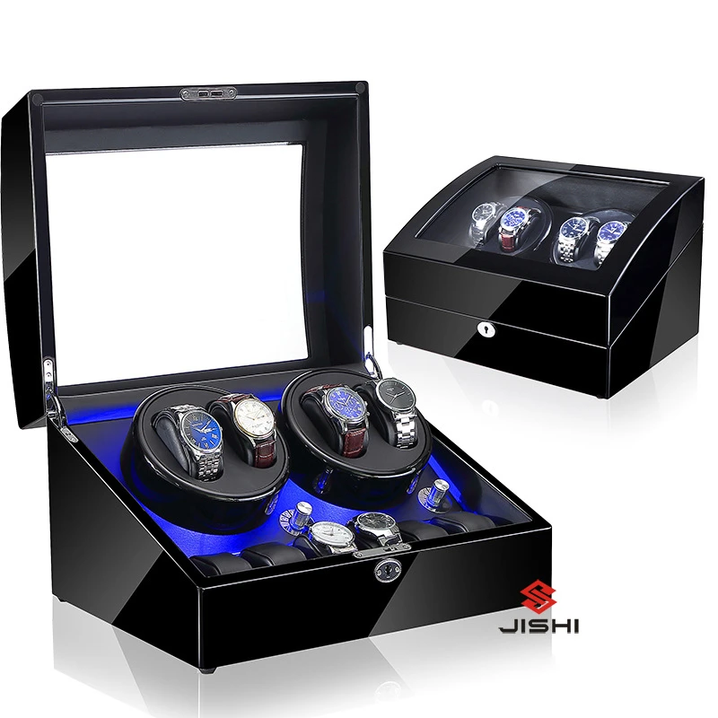 Watch Winder For Automatic Watches Storage Wood Boxes Mechanical ...
