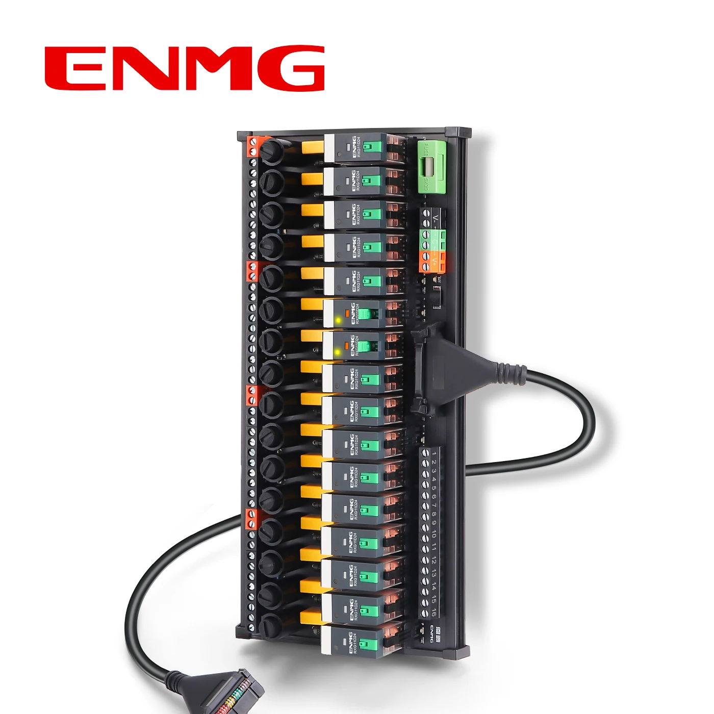 ENMG RXG 전원 릴레이 모듈 AC/DC 220V 1NO1NC PLC 나사 단자 제어 출력 증폭기 보드 8/16 채널 집적 ...