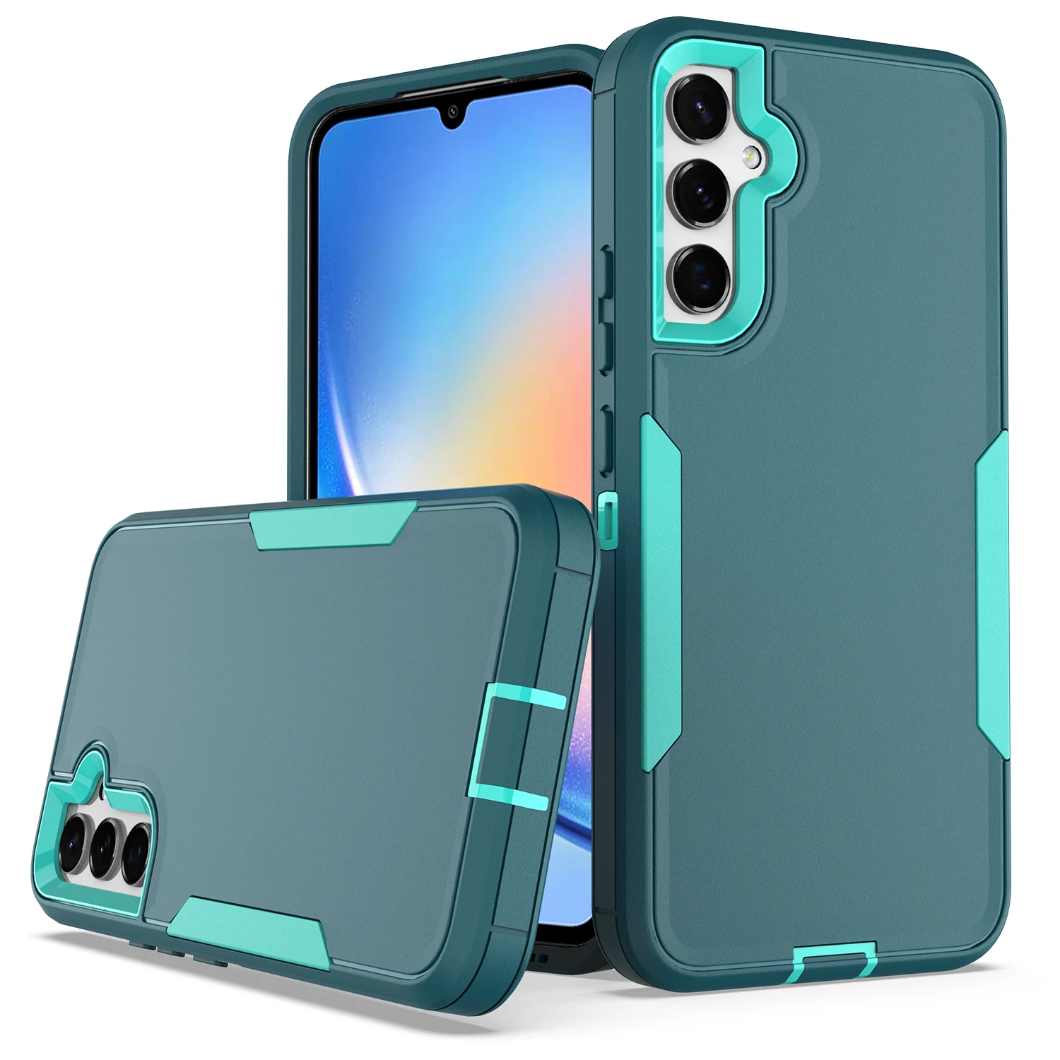 Heavy Armor Shockproof Phone Case - Durable Hard Plastic TPU Back Cover ...