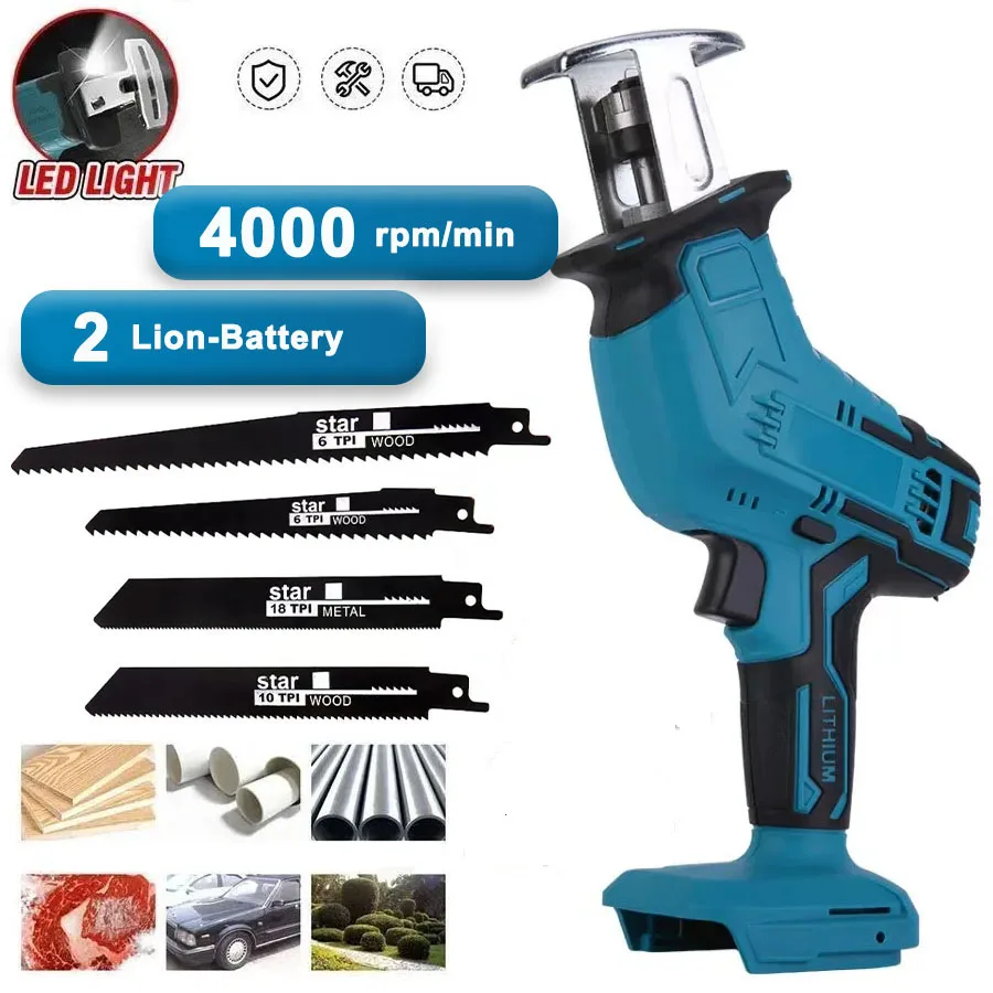 Cordless-Reciprocating-Saw-Wood-Metal-Cutter-Woodworking-Tool ...
