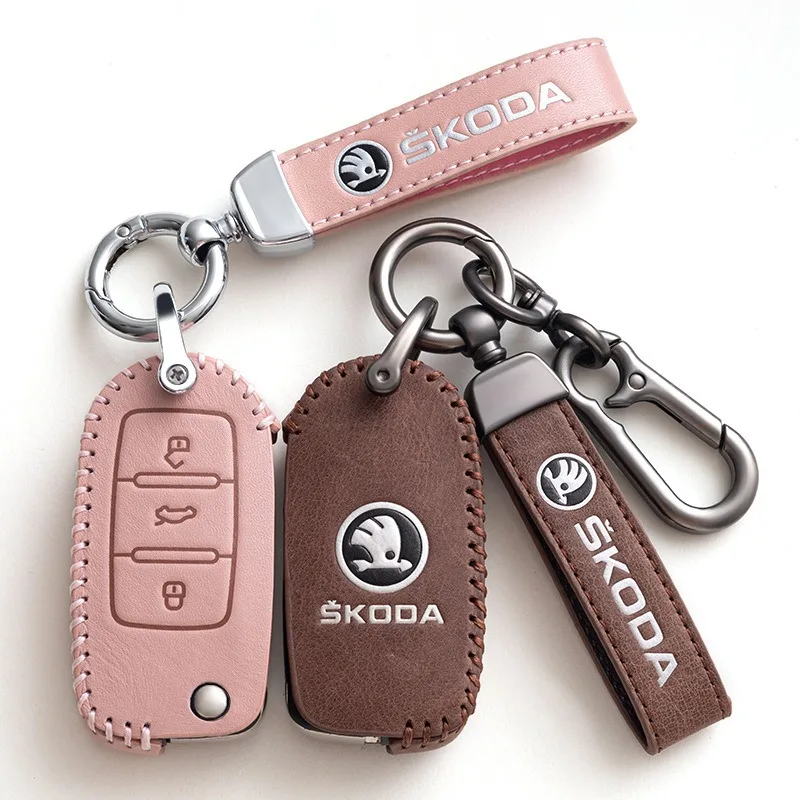 Car-Remote-Key-Fob-Case-Cover-Protector-Holder-Shell-For-Skoda-Octavia ...