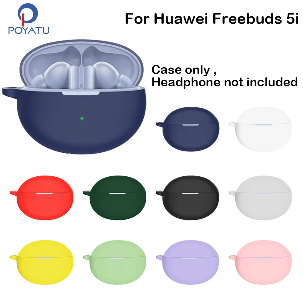 POYATU-Freebuds5i-Silicone-Case-For-Huawei-FreeBuds-5i-Full-Protective ...