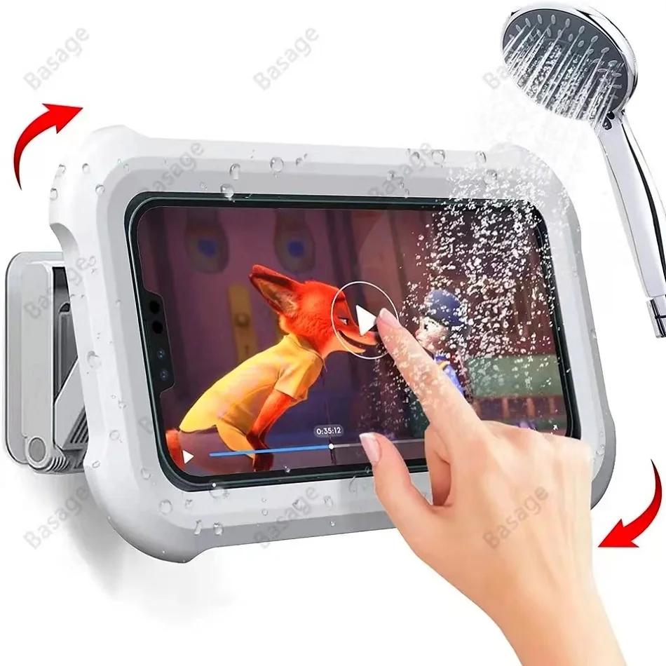 1pc-Waterproof-Wall-Mounted-Phone-Case-No-Trace-Hanging-Phone-Box ...