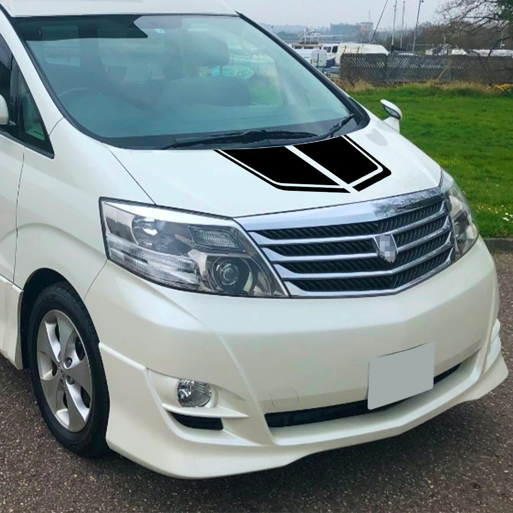Van Hood Stickers For Toyota Alphard Vellfire MVP Car Camper Graphic ...