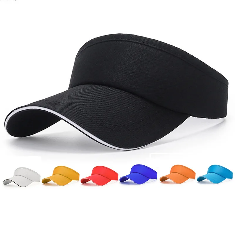 New-Hat-Women-s-Summer-Sandwich-Solid-Color-Empty-Top-Hat-Topless-Sun ...