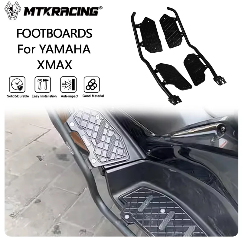 MTKRACING-FOOTBOARDS-For-YAMAHA-XMAX-2023-2024-Motorcycle-Front-Rear ...