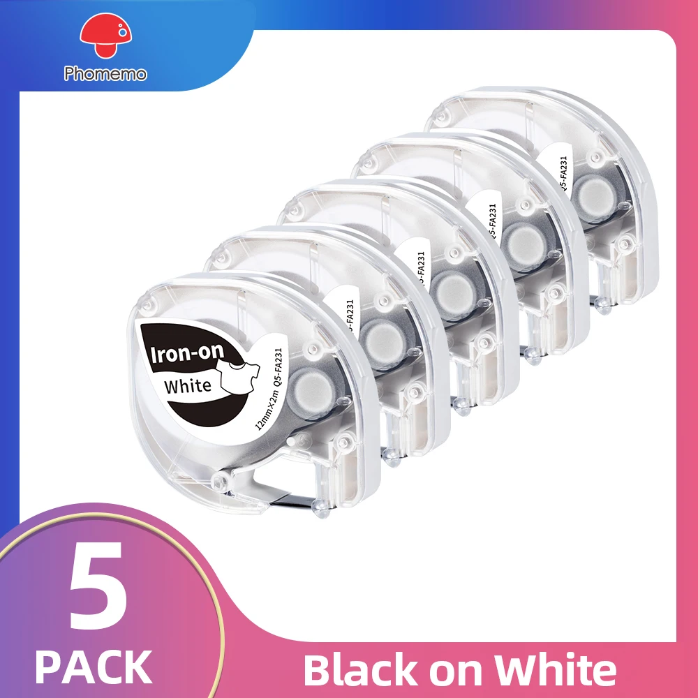 3-5-Pack-Fabric-Iron-on-Label-Tape-Home-Clothing-Tape-Compatible-for ...