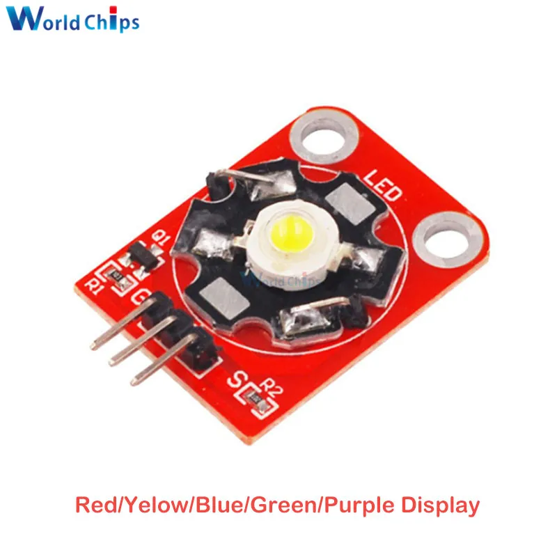 Diymore módulo LED de alta potencia para Arduino STM32 AVR, 3W, blanco ...