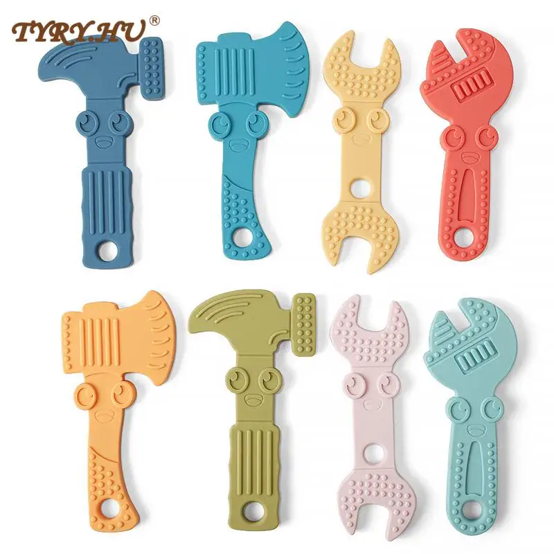 TYRY-HU-1set-Silicone-Teethers-Tools-Axe-Wrench-Hammer-Food-Grade-BPA ...