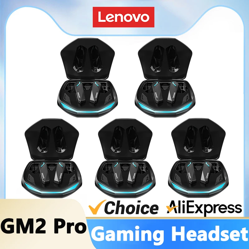 Lenovo-auriculares-inal-mbricos-GM2-Pro-para-videojuegos-cascos-deportivos-con-Bluetooth-5-3 ...