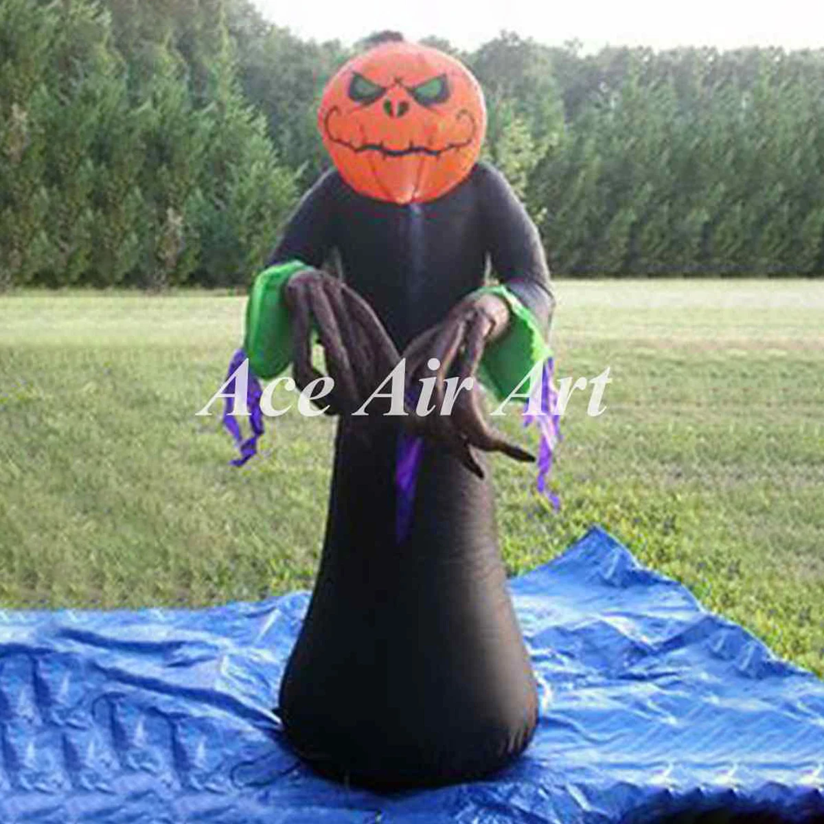 9-Foot-Large-Air-Blown-Lantern-Pumpkin-Man-Inflatable-Halloween-Pumpkin ...