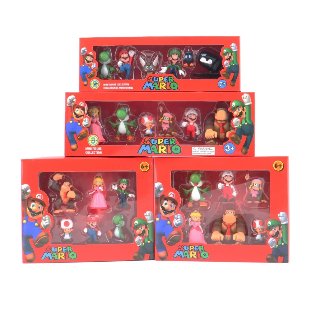 6Pcs-Set-Super-Mario-Bros-PVC-Action-Figure-Toys-Dolls-Model-Luigi ...