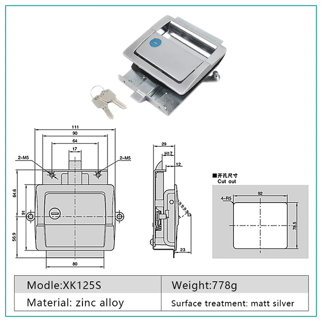 Sliver Zinc Alloy Paddle Latch Trailer Tool Box Door Lock – SmeshMega.com