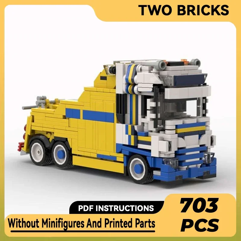 Cidade-Rescue-Car-Model-Building-Blocks-MOC-Bricks-Recovery-Truck ...