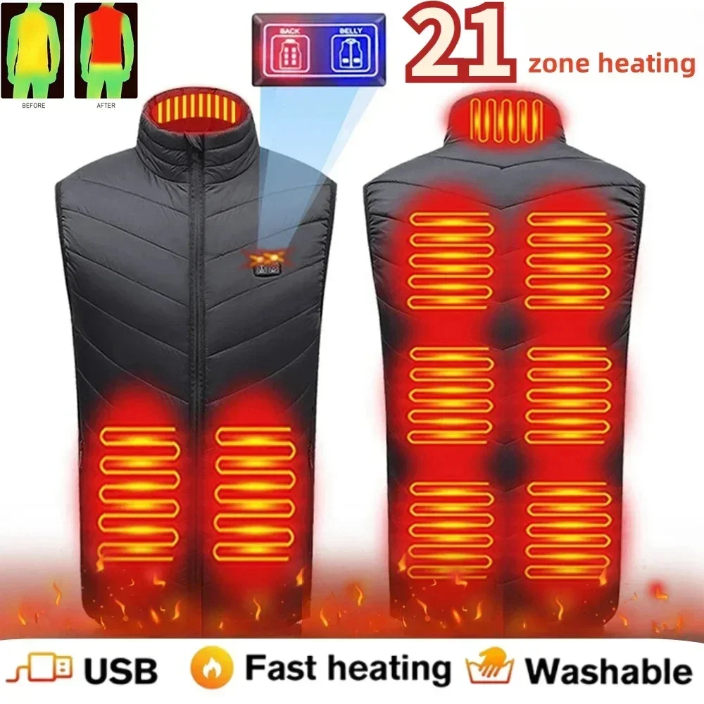 17-Areas-Self-Heating-Vest-Four-Switch-Control-Men-Heating-Jacket-USB ...