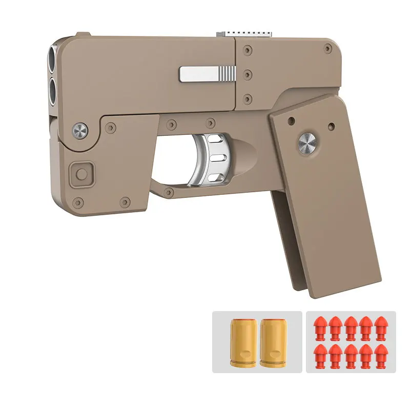 Folding-Mobile-Phone-Gun-Soft-Bullet-Toy-Gun-Blaster-Manual-Shooting ...
